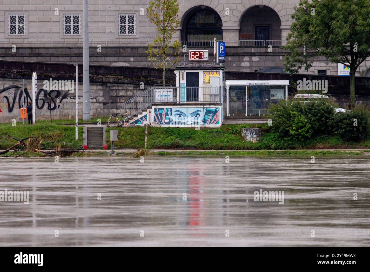 Linz, Urfahr, Hochwasser 17.09.2024, Linz, AUT, Urfahr, Hochwasser, im ...