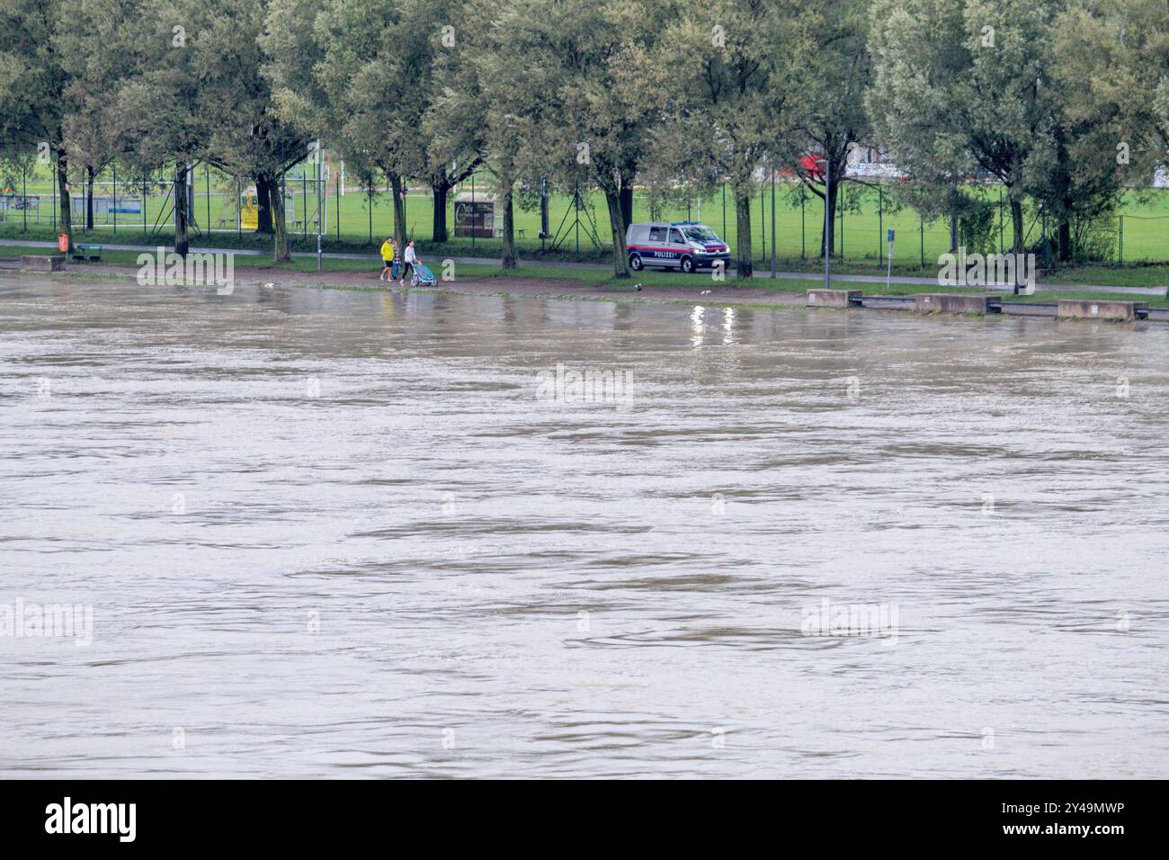 Linz, Urfahr, Hochwasser 17.09.2024, Linz, AUT, Urfahr, Hochwasser, im ...