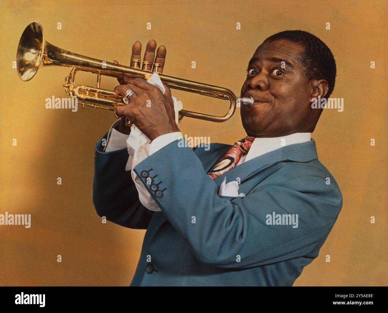 Louis Armstrong en 1947. Louis Armstrong (1901-1971), surnommé Satchmo ...