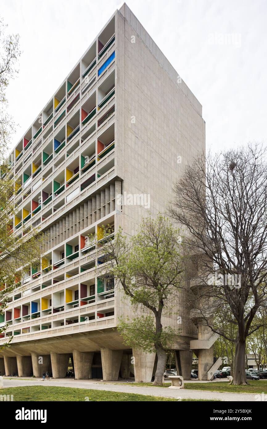 L'unité d'habitation (ou Cité radieuse), Marseille, par le Corbusier ...