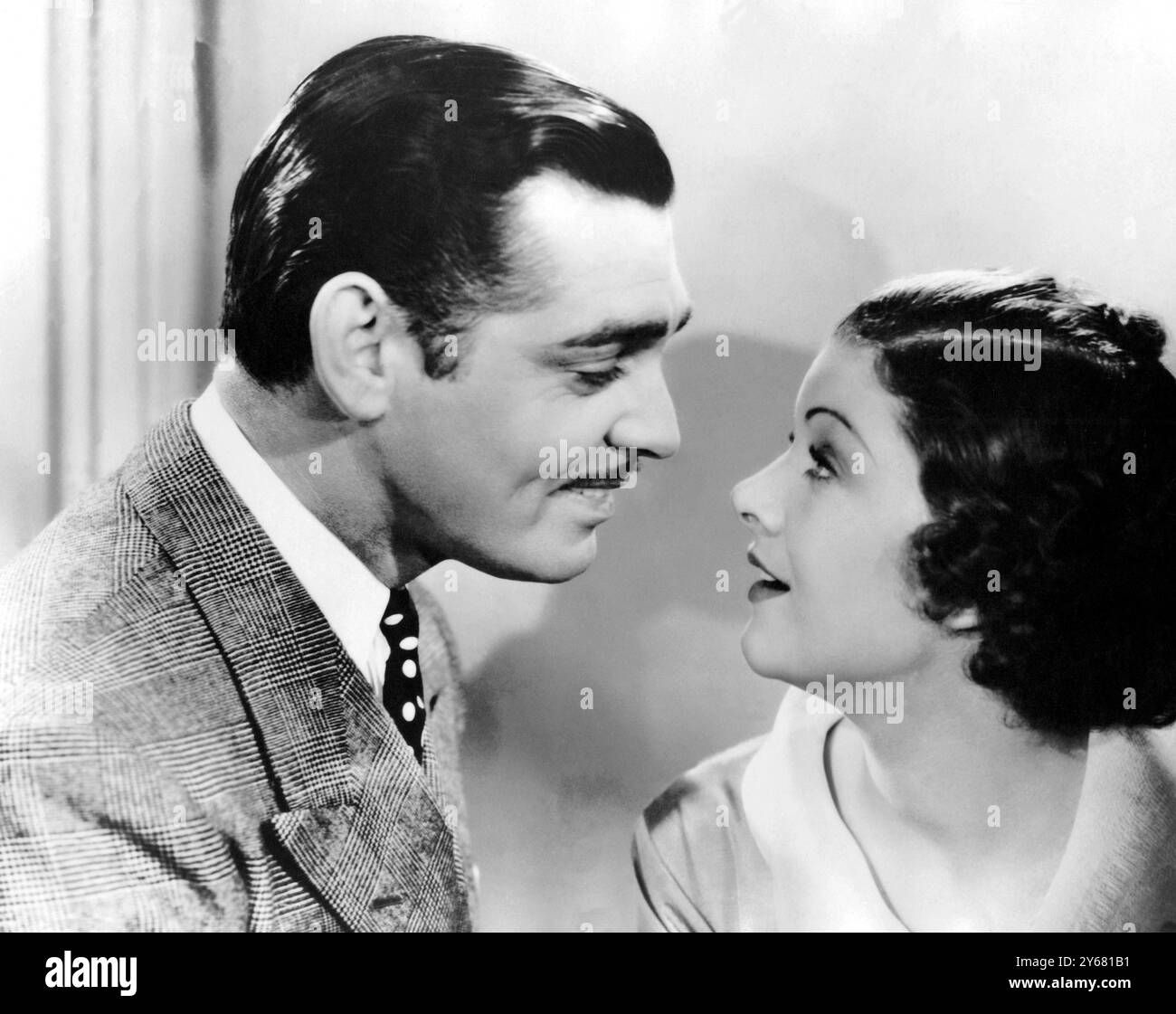 Actor clark gable Banque d'images noir et blanc - Alamy