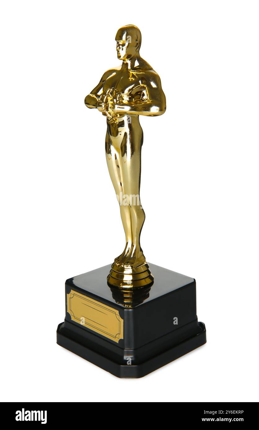 Statuette oscars fond blanc Banque de photographies et d’images à haute ...