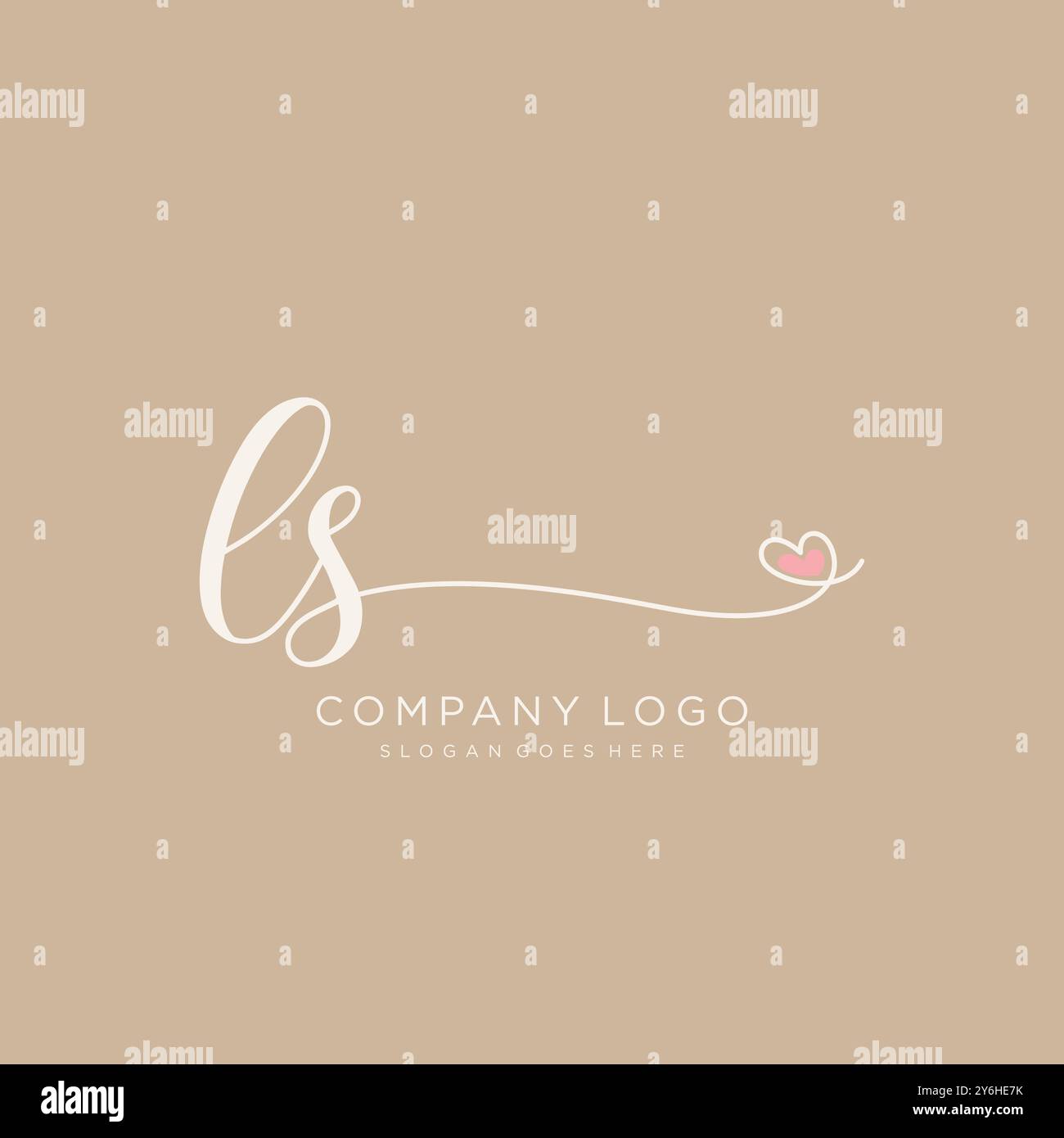 Ls initiales logo Banque d'images vectorielles - Alamy