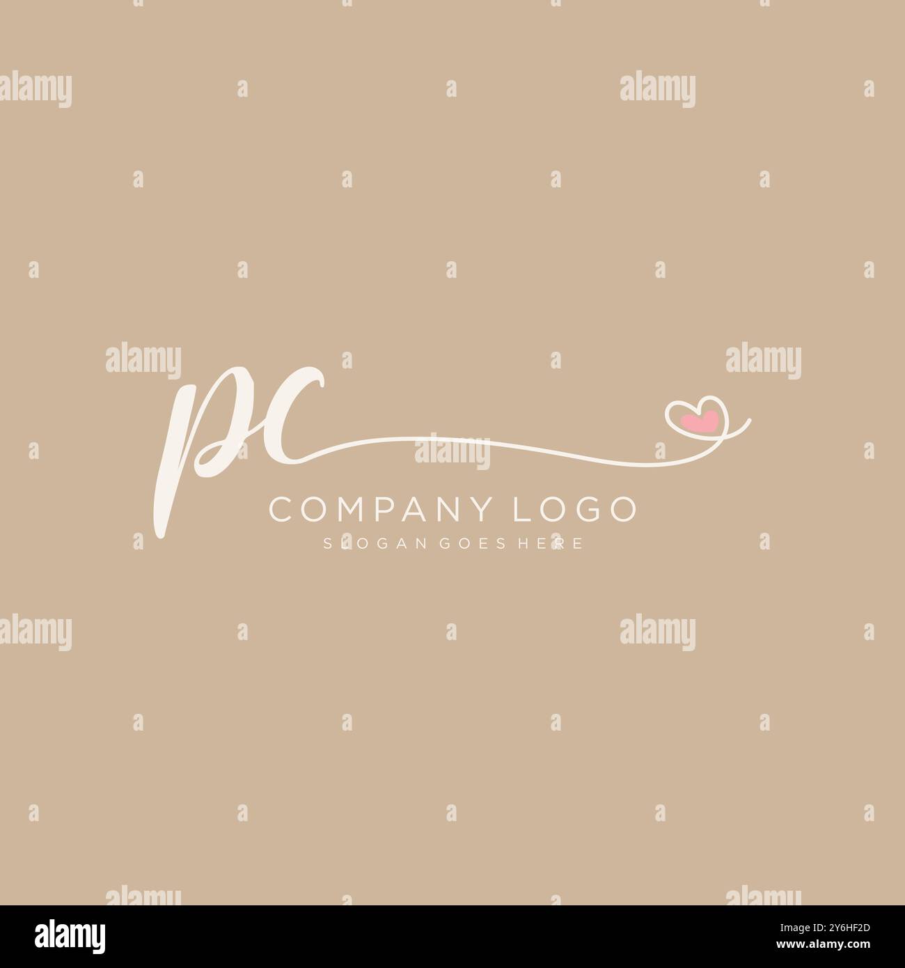 Logo des initiales pc Banque de photographies et d’images à haute ...