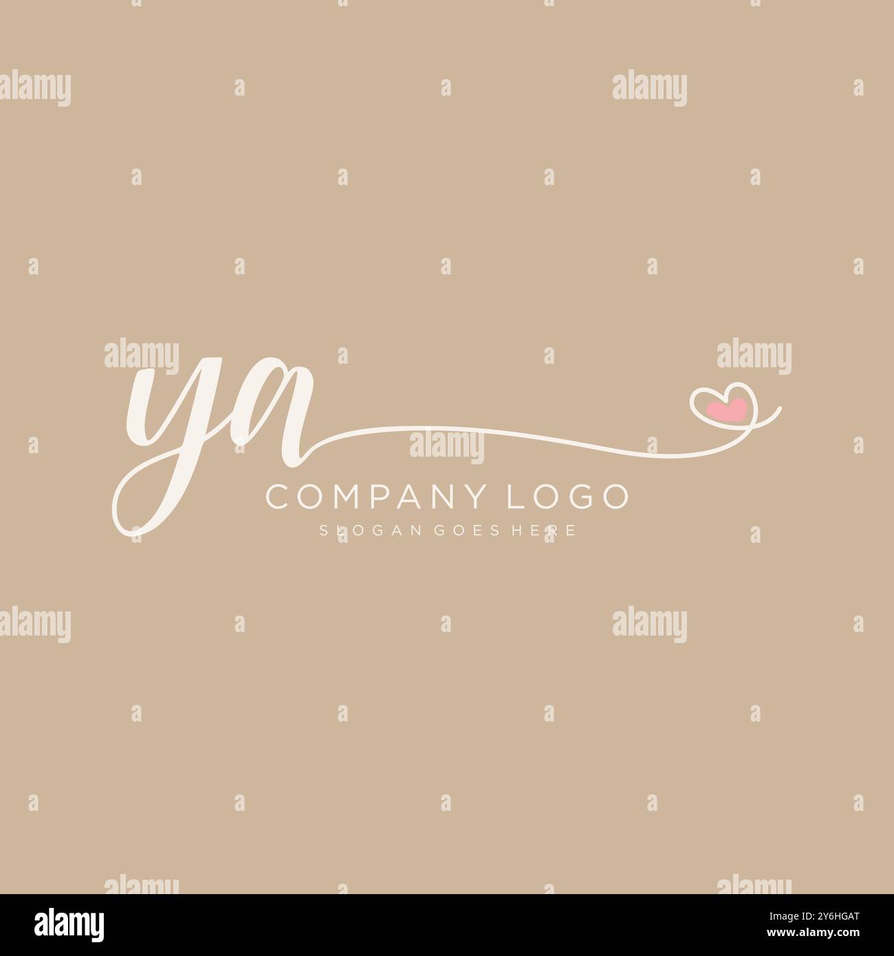 Ya initiales logo Banque d'images vectorielles - Alamy