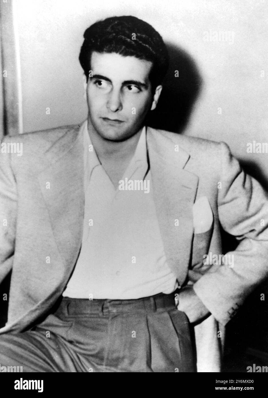 Johnny Stompanato ex garde du corps du gangster Mickey Cohen et ami ...