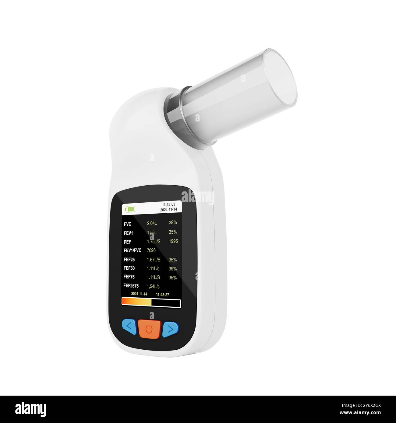 Spiromètre pulmonaire médical électronique pour mesurer la fonction et ...