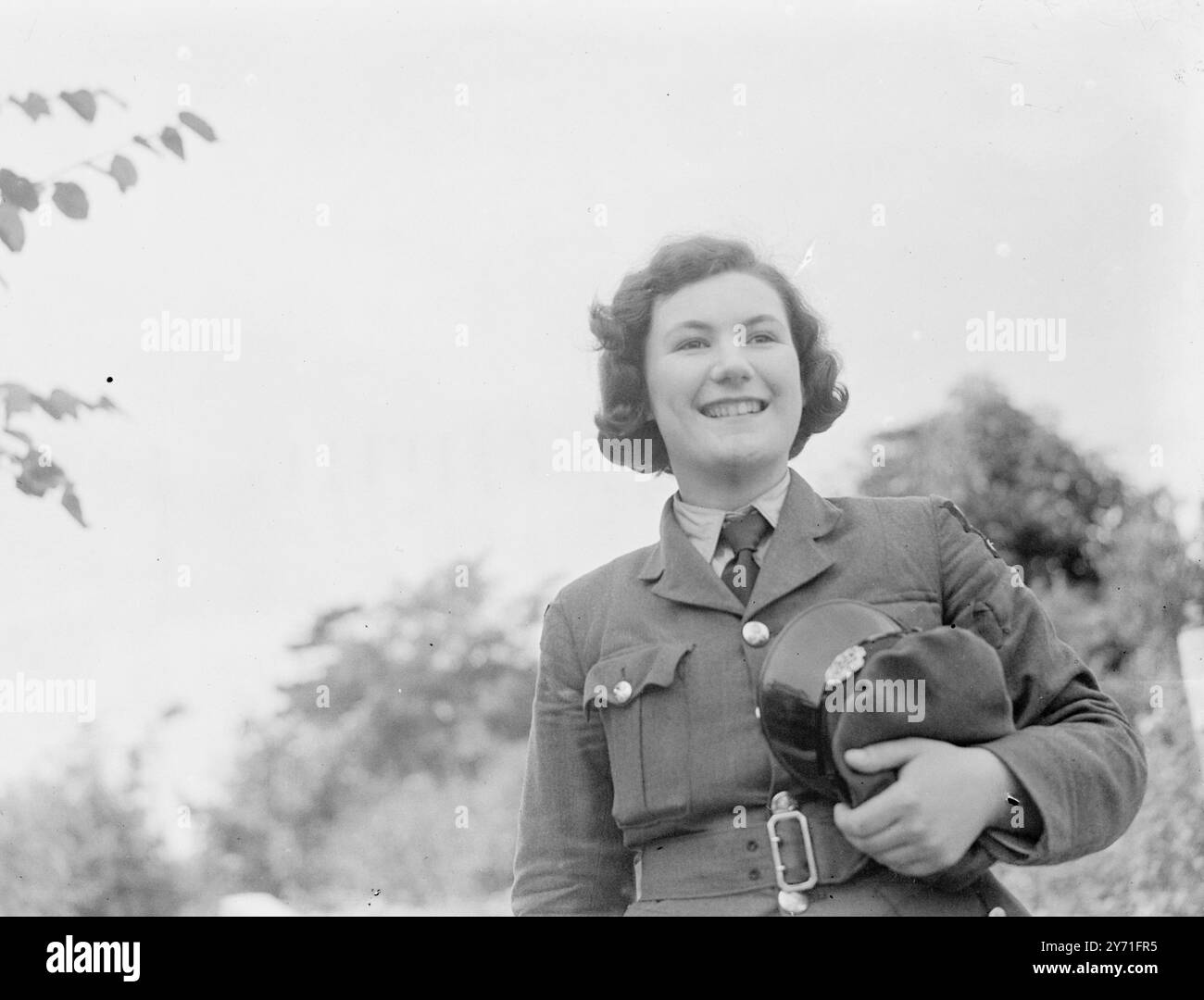 Waaf uniform Banque d'images noir et blanc - Alamy
