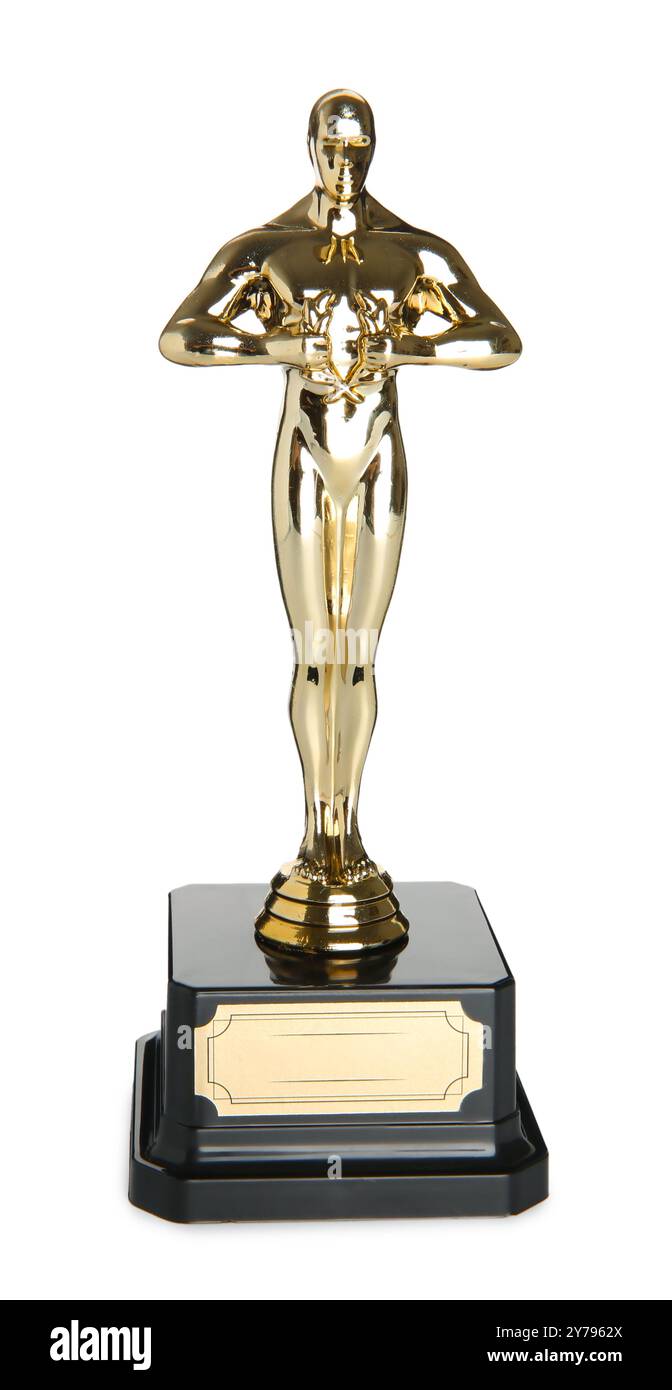 Statuette oscars fond blanc Banque de photographies et d’images à haute ...