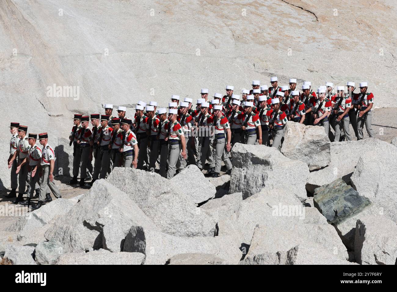 Les légionnaires du 2e Régiment étranger de parachutistes, dirigé par ...