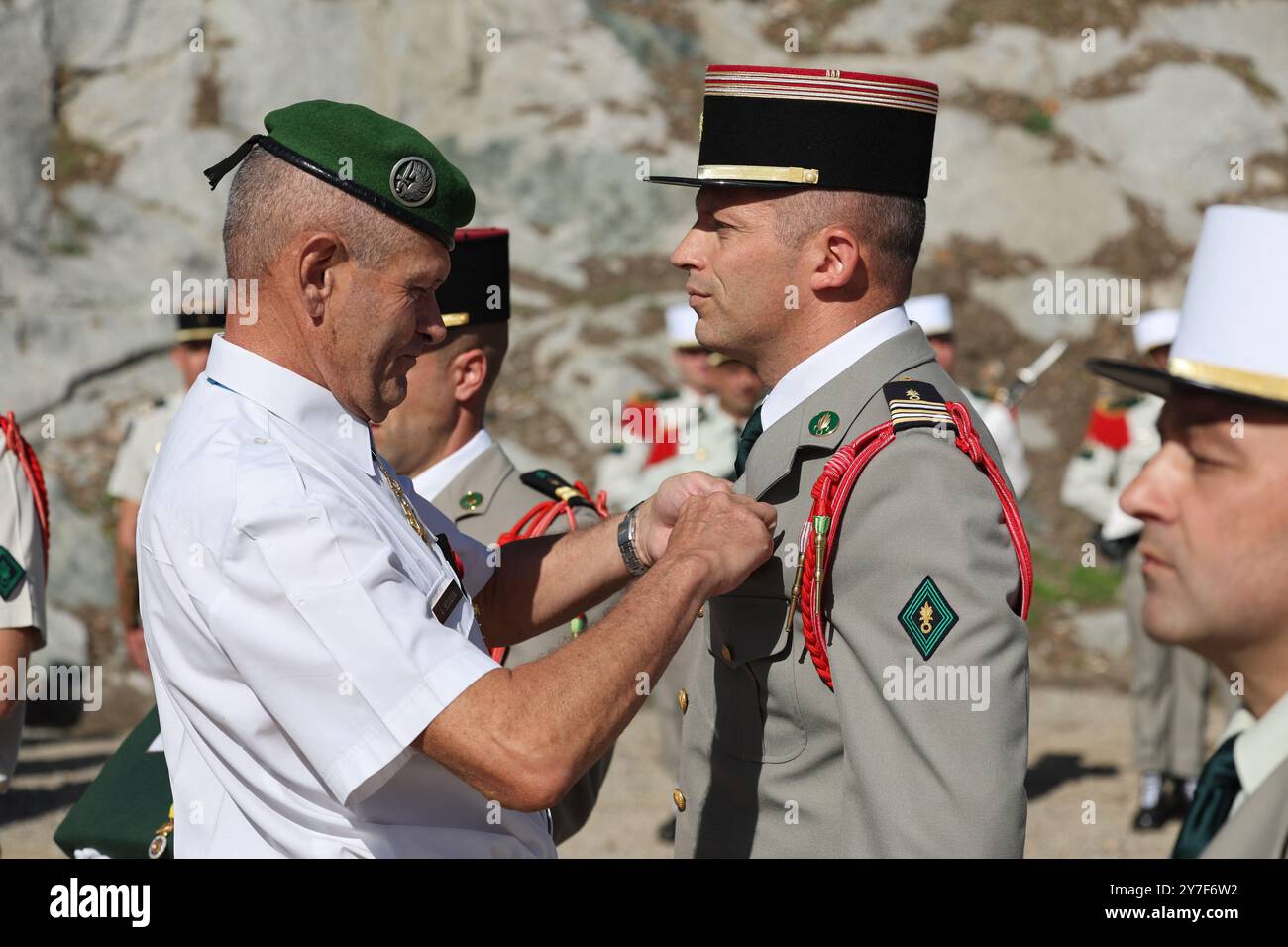 Les légionnaires du 2e Régiment étranger de parachutistes, dirigé par ...