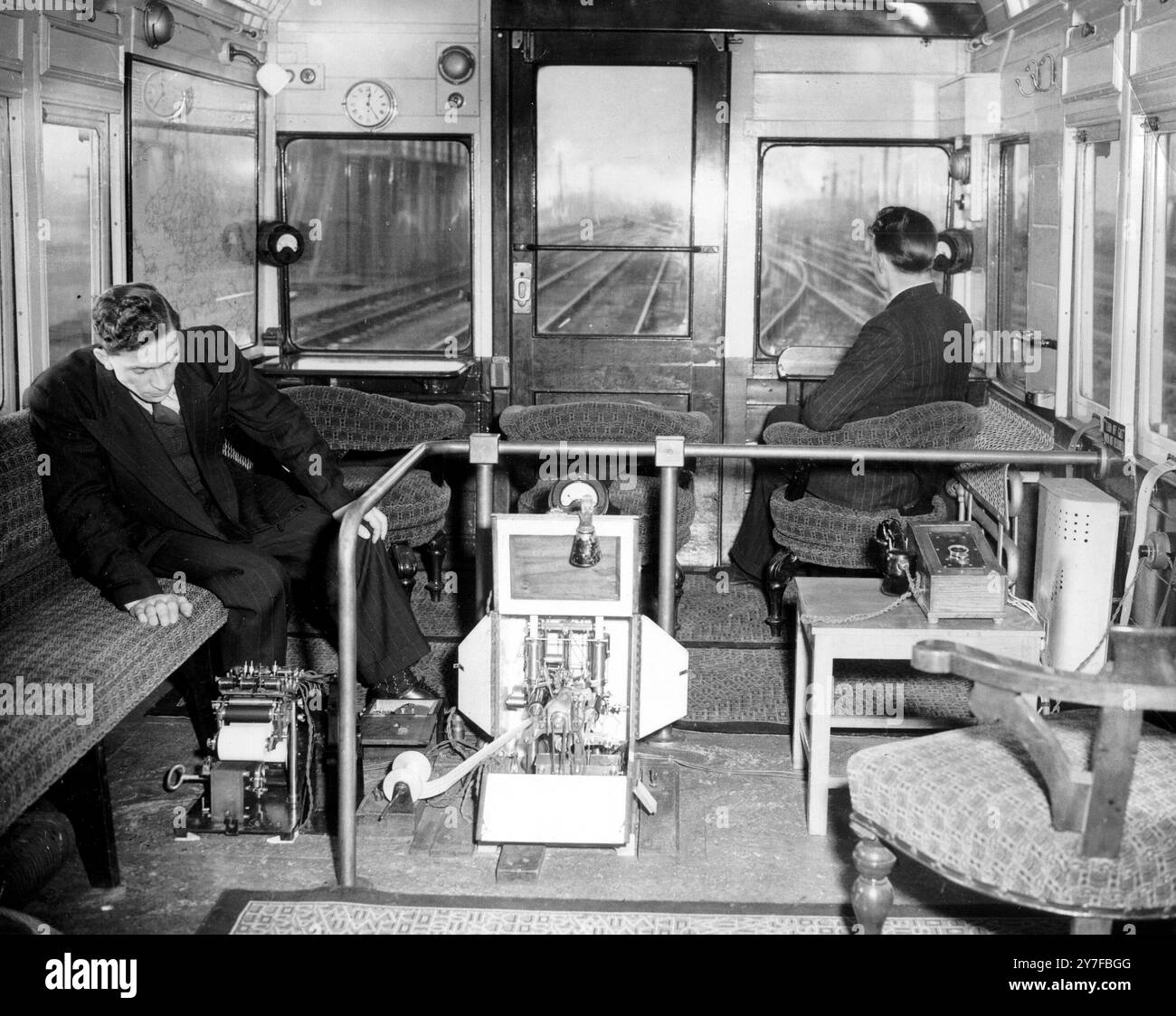 Dans ce wagon est le Hallade Recorder, qui est une machine portable qui ...