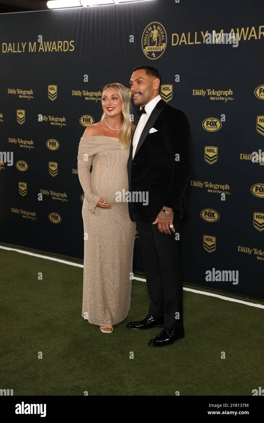 Sydney, Australie. 2 octobre 2024. Jesse Ramien des Sharks et Shell ...