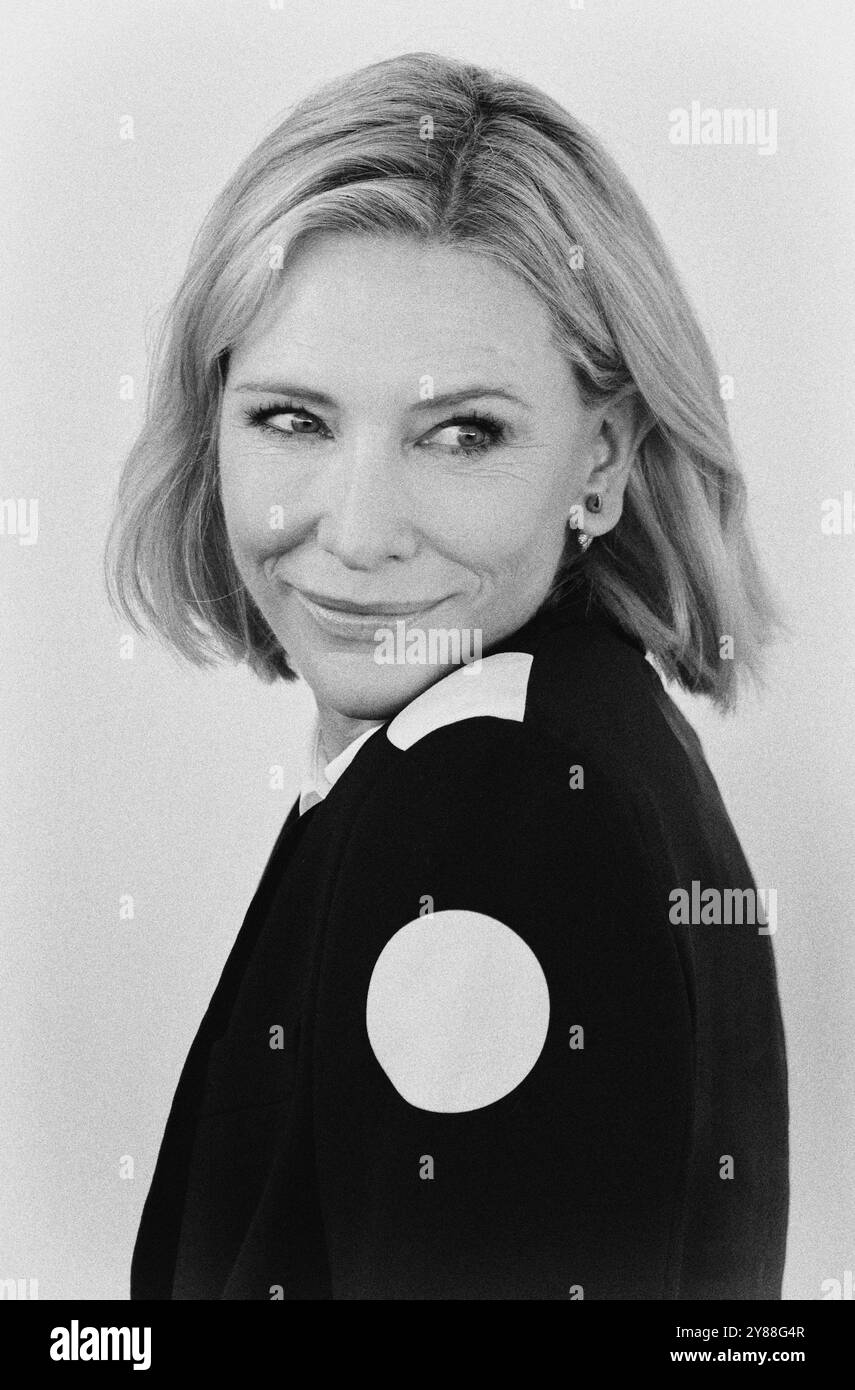 Actrice cate blanchett Banque d'images noir et blanc - Alamy