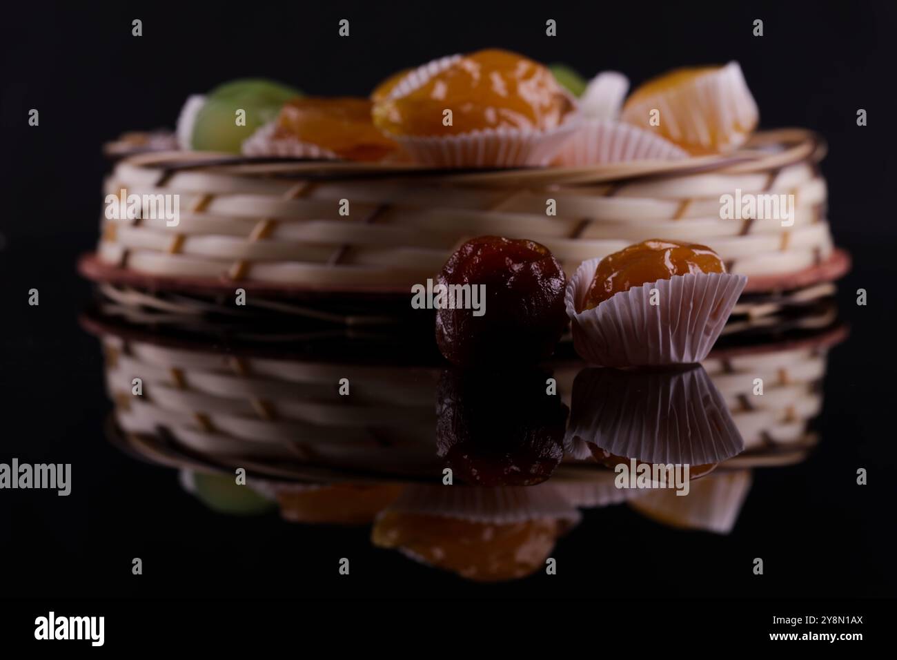 Gaziantep, Turquie. Un plateau de fruits secs sélectionnés préparé par ...