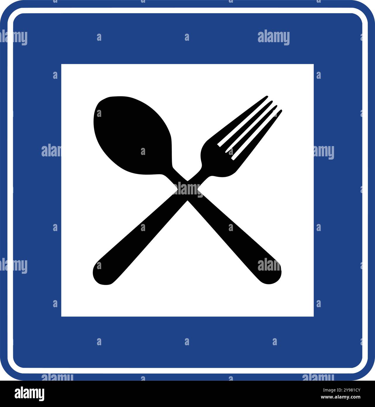 Restaurant, panneaux routiers en Turquie. Panneaux de signalisation ...