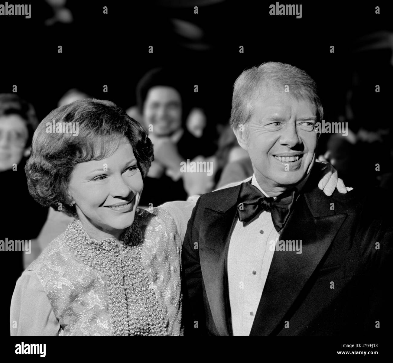 Le président Jimmy carter et la première dame Rosalynn carter lors des ...