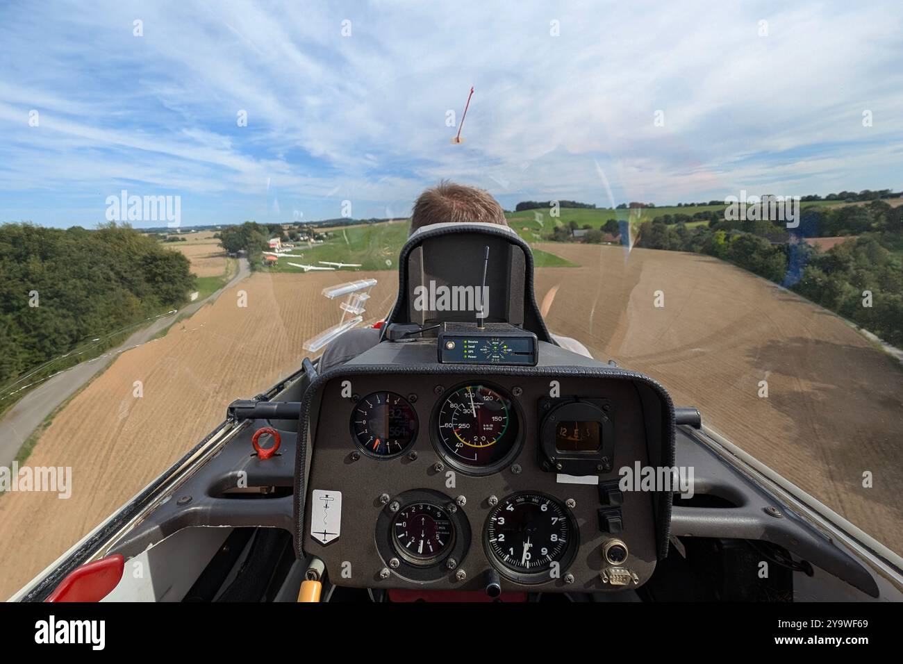Instruments dans le cockpit d'un avion Banque de photographies et d ...