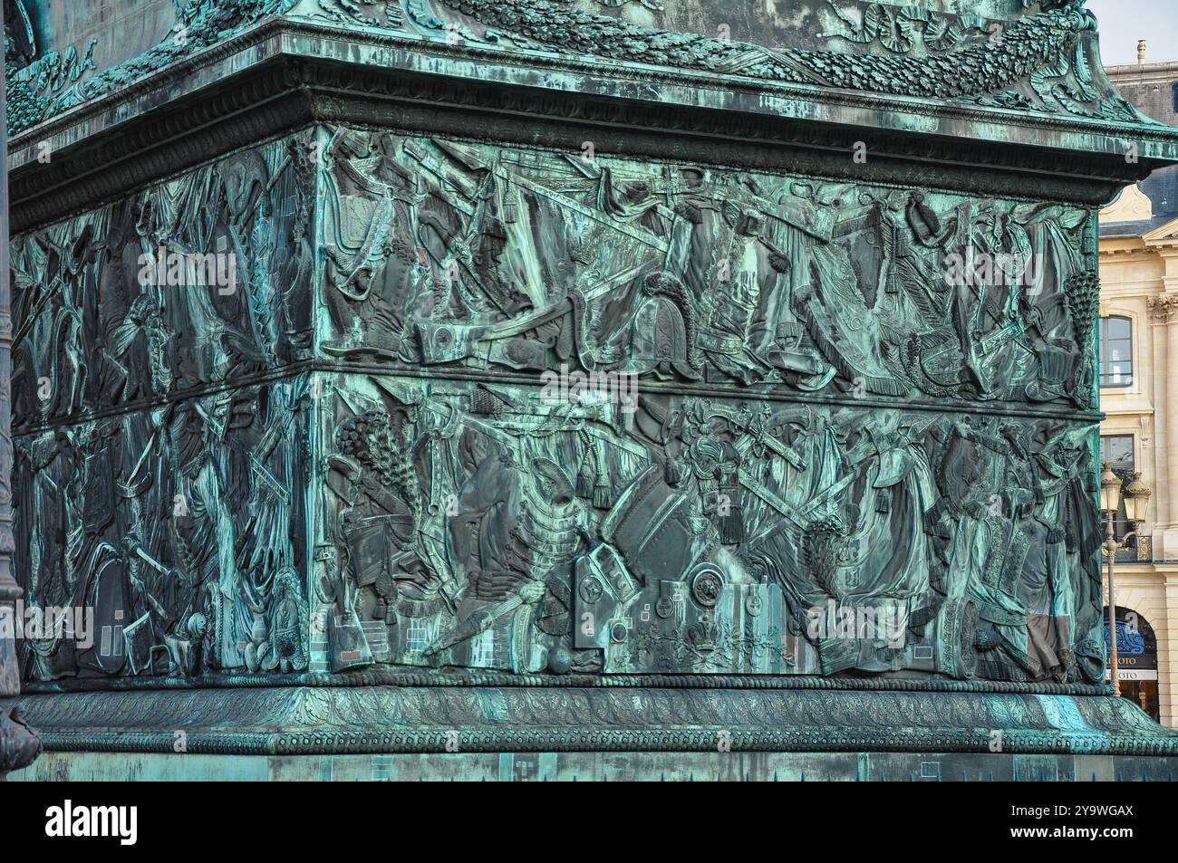 La colonne Vendôme, monument érigé sur ordre de Napoléon Bonaparte pour ...