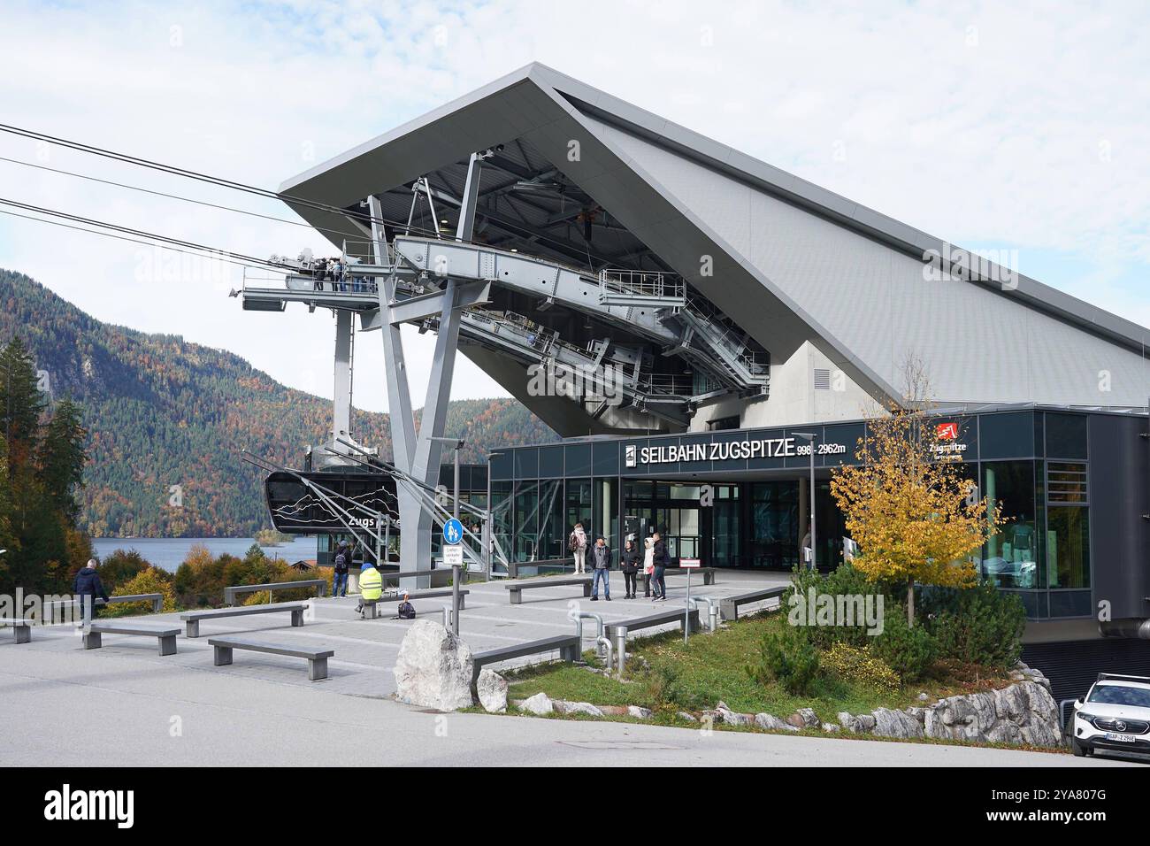Talstation Eibsee Seilbahn zum Zugspitzgipfel - Zugspitze 11.10.2024 ...