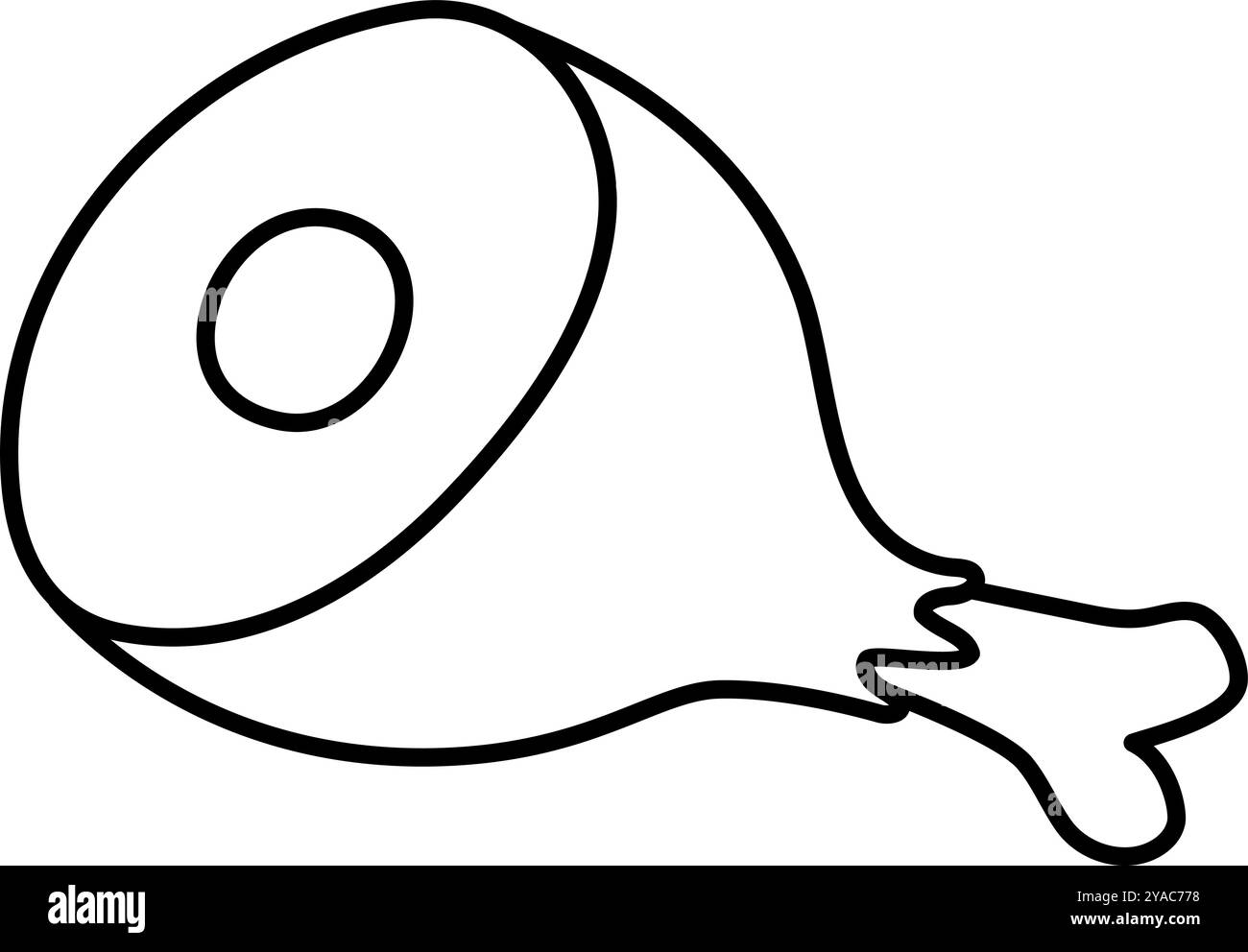 Jambon blanc Banque d'images noir et blanc - Alamy