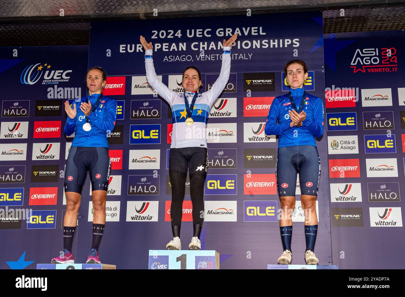 Asiago, Italie, 13 octobre 2024 ; UEC European Gravel Championship 2024 ...