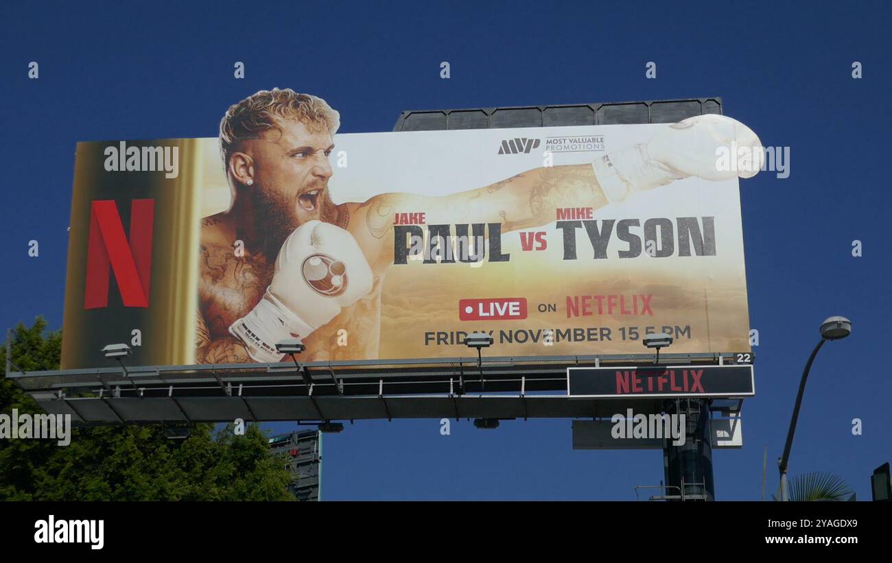 Los Angeles, Californie, USA 10 octobre 2024 Jake Paul vs Mike Tyson ...