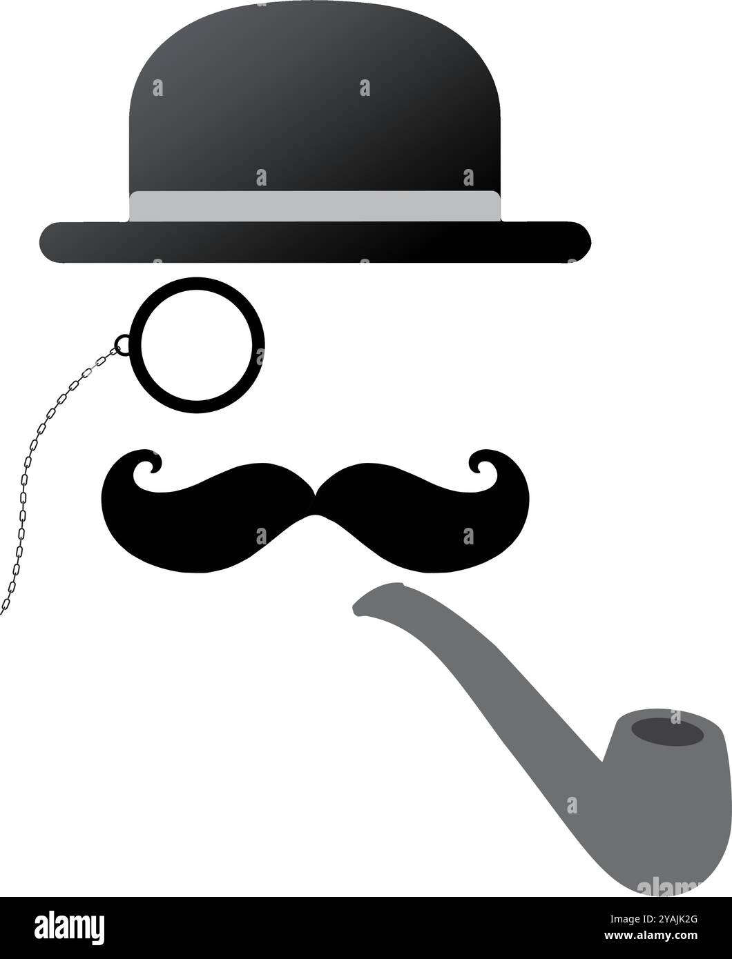 Pipe chapeau moustache Banque de photographies et d’images à haute ...