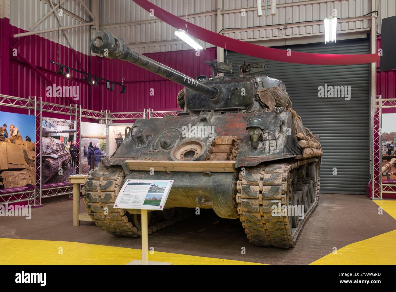 Le célèbre char Sherman du film Fury exposé au musée des chars de ...