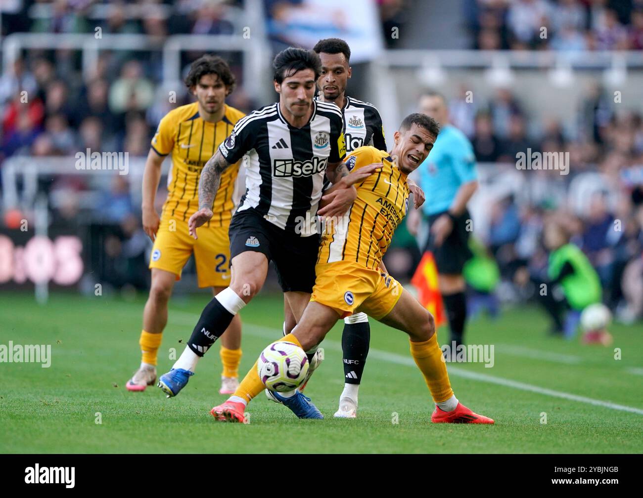 Sandro TONALi de Newcastle United et Yasin Ayari de Brighton et Hove ...