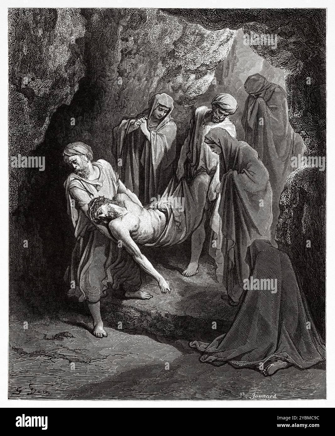 The burial of jesus Banque d'images détourées - Alamy