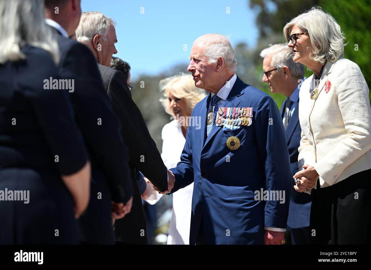 Le roi Charles III et le gouverneur général d'Australie, Sam Mostyn ...
