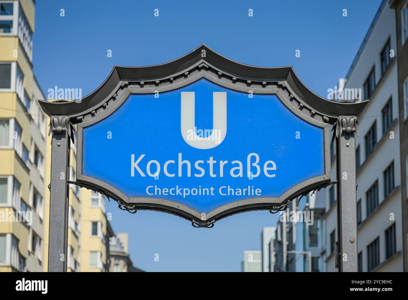 Kochstrasse u bahn station checkpoint charlie german Banque de ...