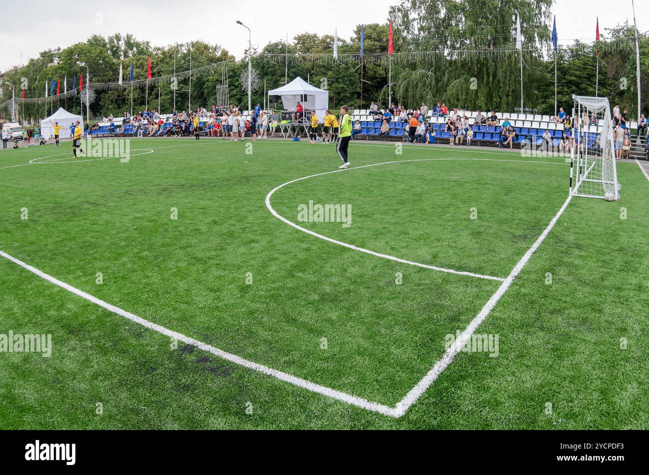 Football pitch mini goal Banque de photographies et d’images à haute ...