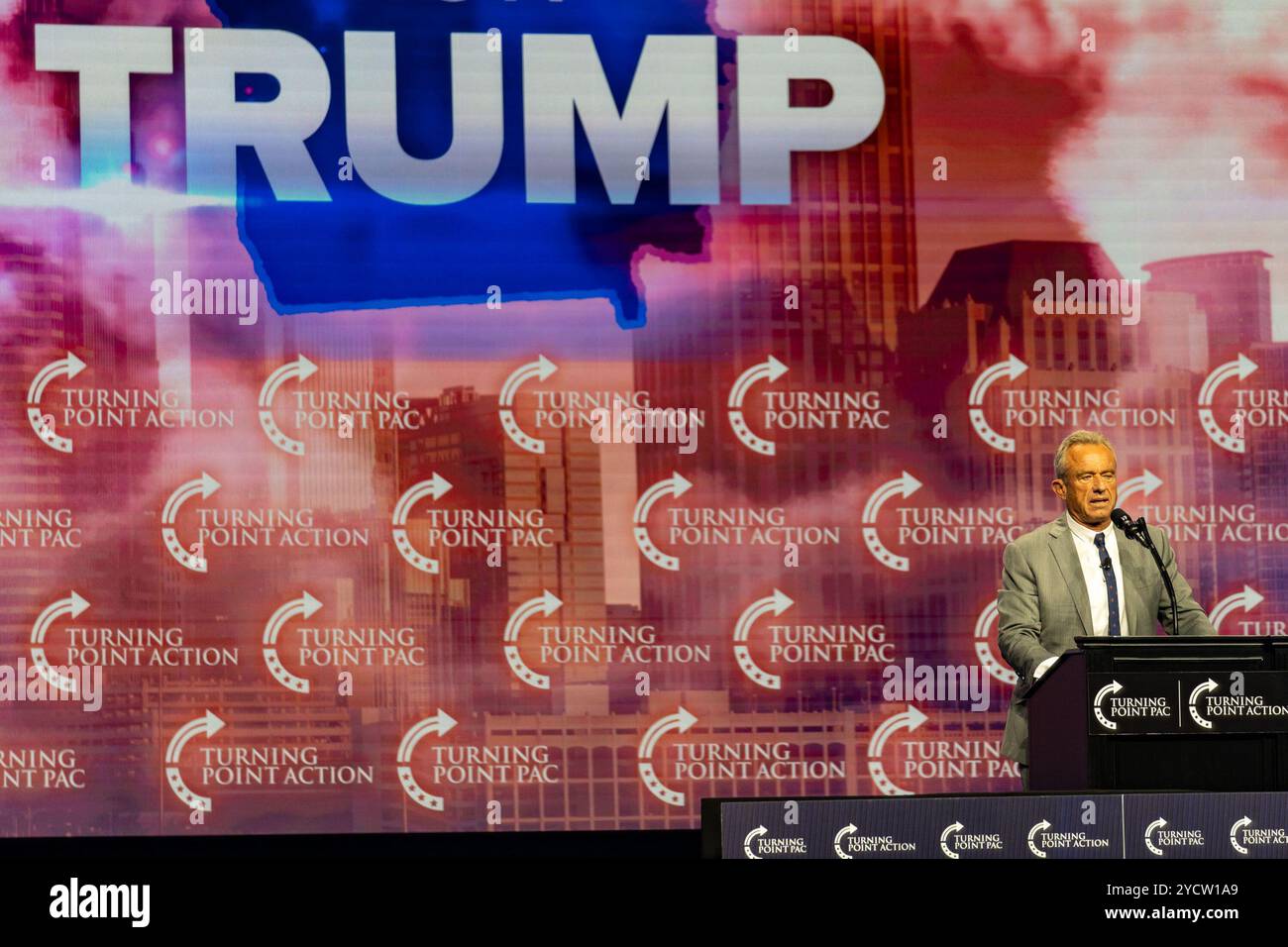 Le politicien AMÉRICAIN Robert F. Kennedy Jr. prend la parole lors d’un ...