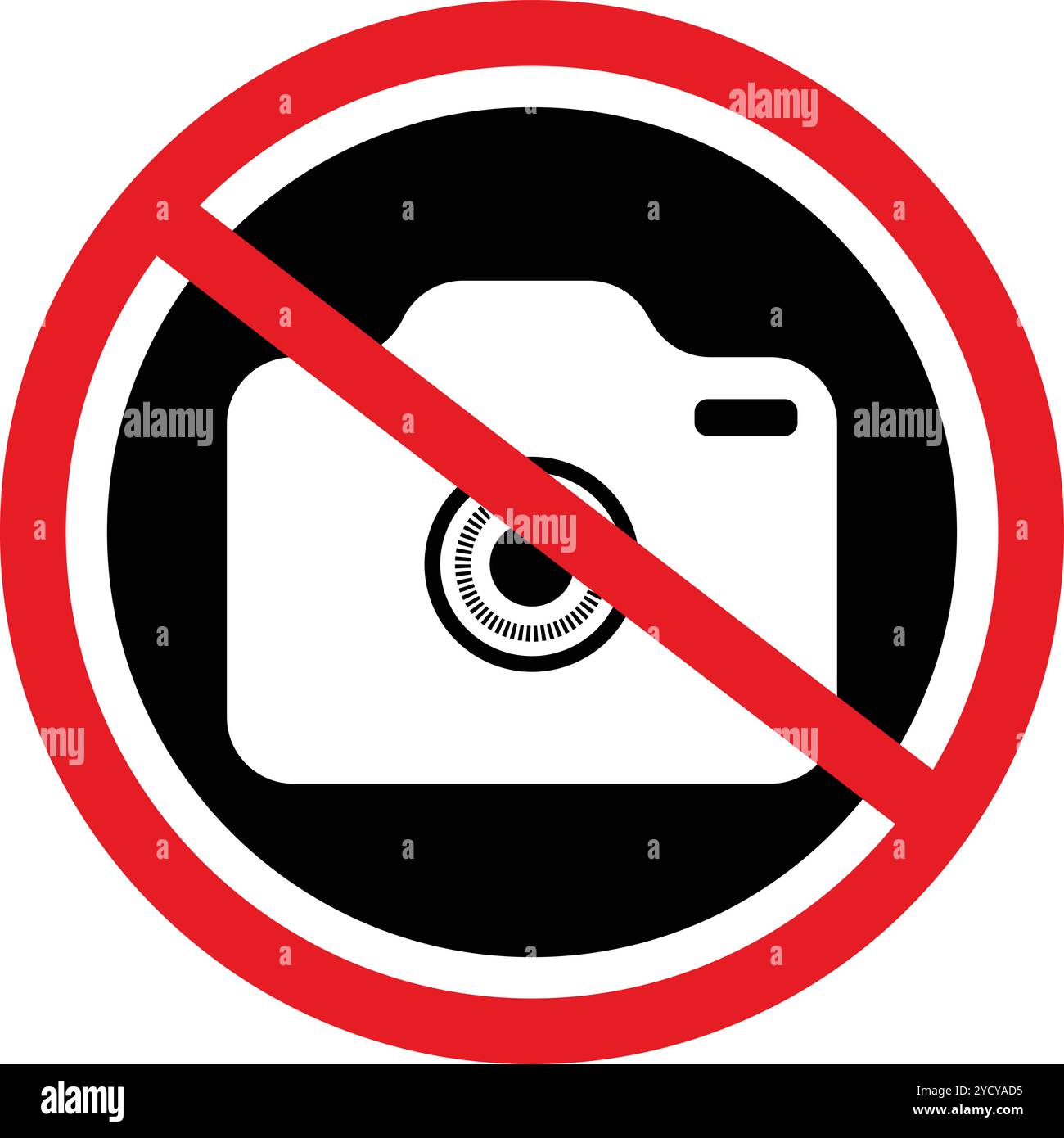 No photography camera prohibited symbol Banque de photographies et d ...
