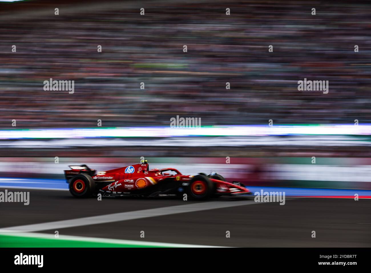 55 SAINZ Carlos (spa), Scuderia Ferrari SF-24, action lors du Gran Premio de la Ciudad de Mexico ...