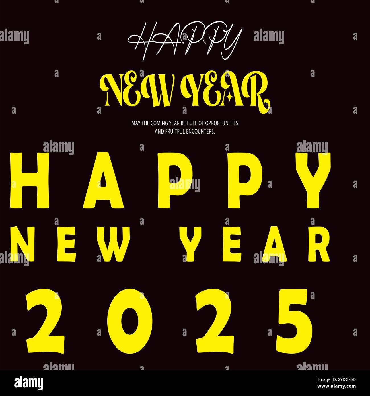 Bonne année 2025 Banque d'images vectorielles - Alamy