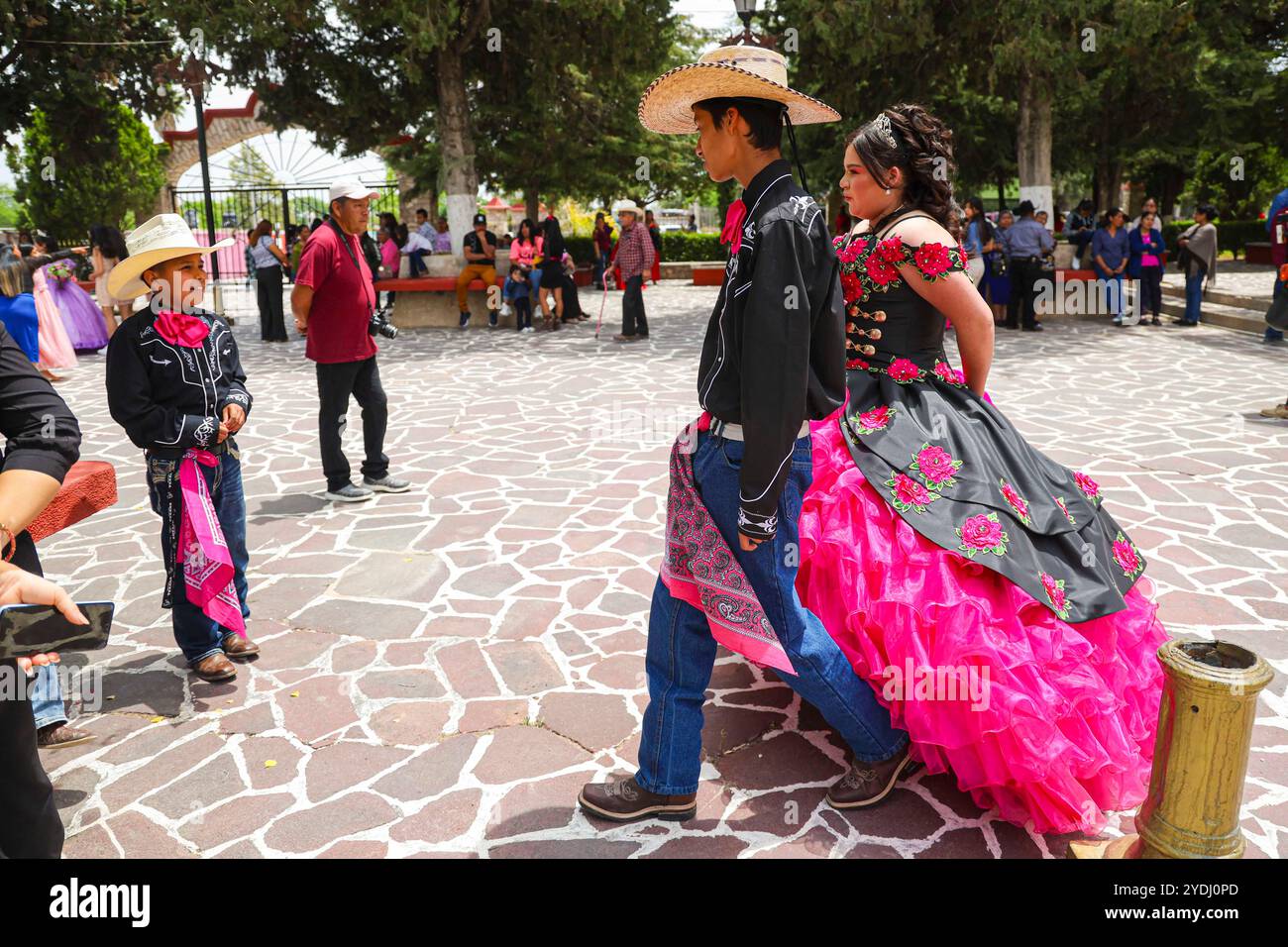 Venado, San Luis Potosí, Mexique. Façade d'entrée de la municipalité ou ...