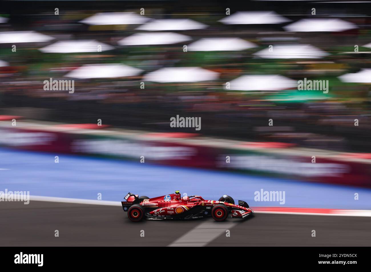 55 SAINZ Carlos (spa), Scuderia Ferrari SF-24, action lors du Gran Premio de la Ciudad de Mexico ...
