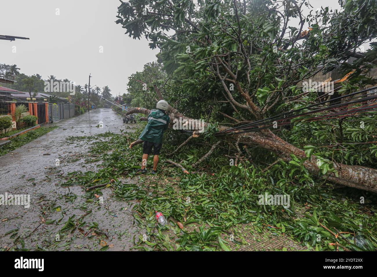 Laguna, Luzon, Philippines. 24 octobre 2024 : le cyclone tropical ...