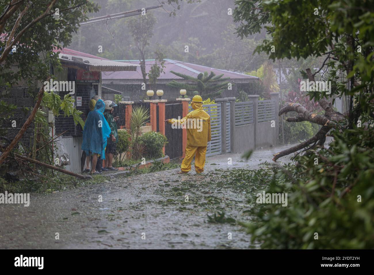 Laguna, Luzon, Philippines. 24 octobre 2024 : le cyclone tropical ...