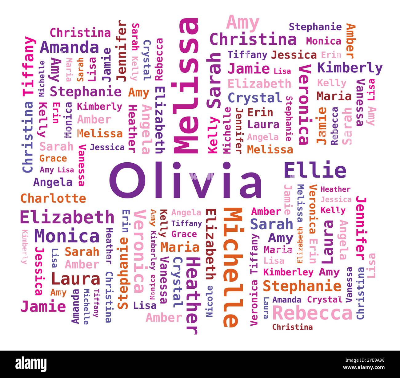 Fille chloe melissa Banque d'images vectorielles - Alamy