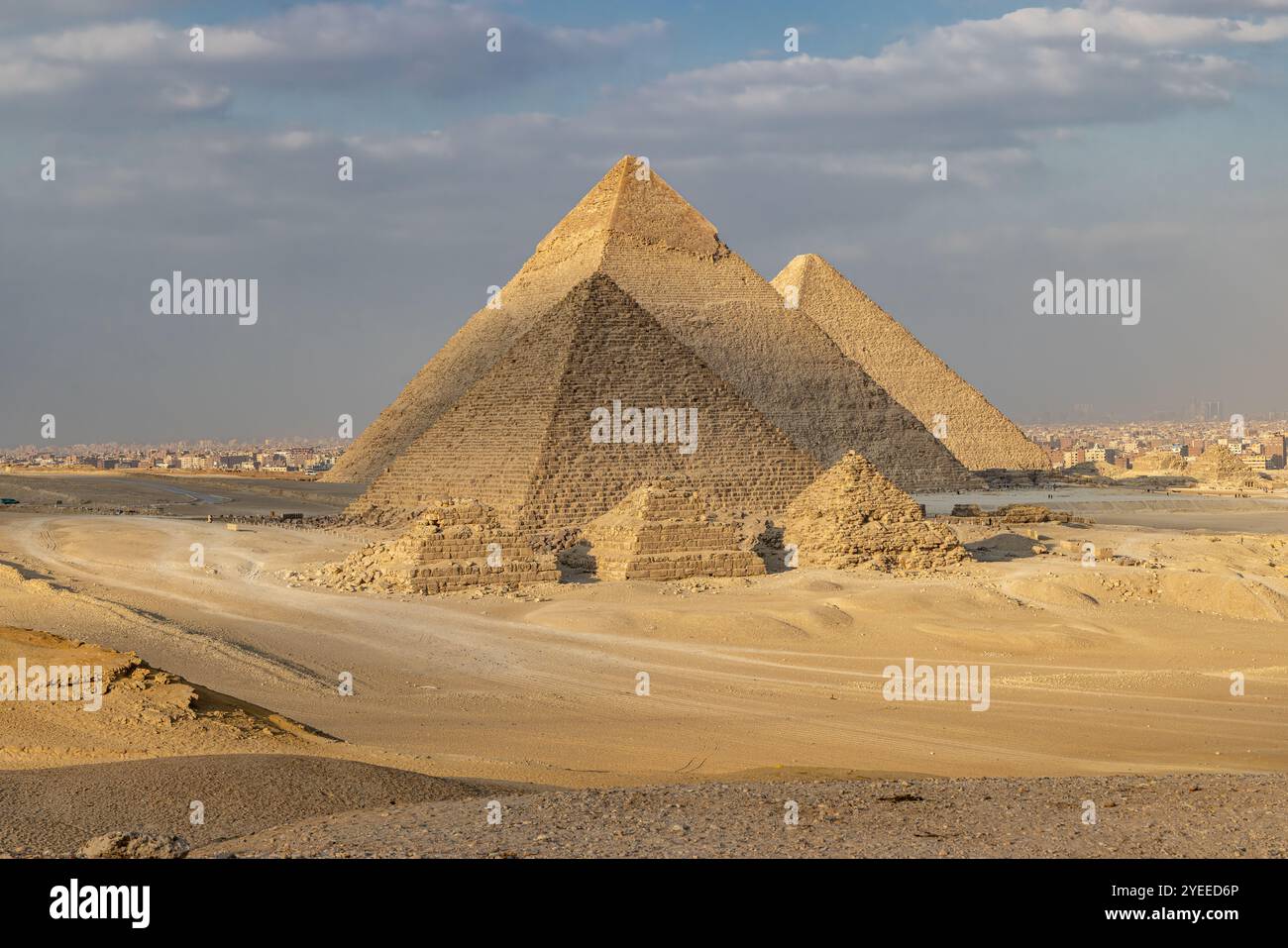 Complexe pyramidal de Gizeh, Al Ahram, Gizeh, Égypte. La Pyramide de ...