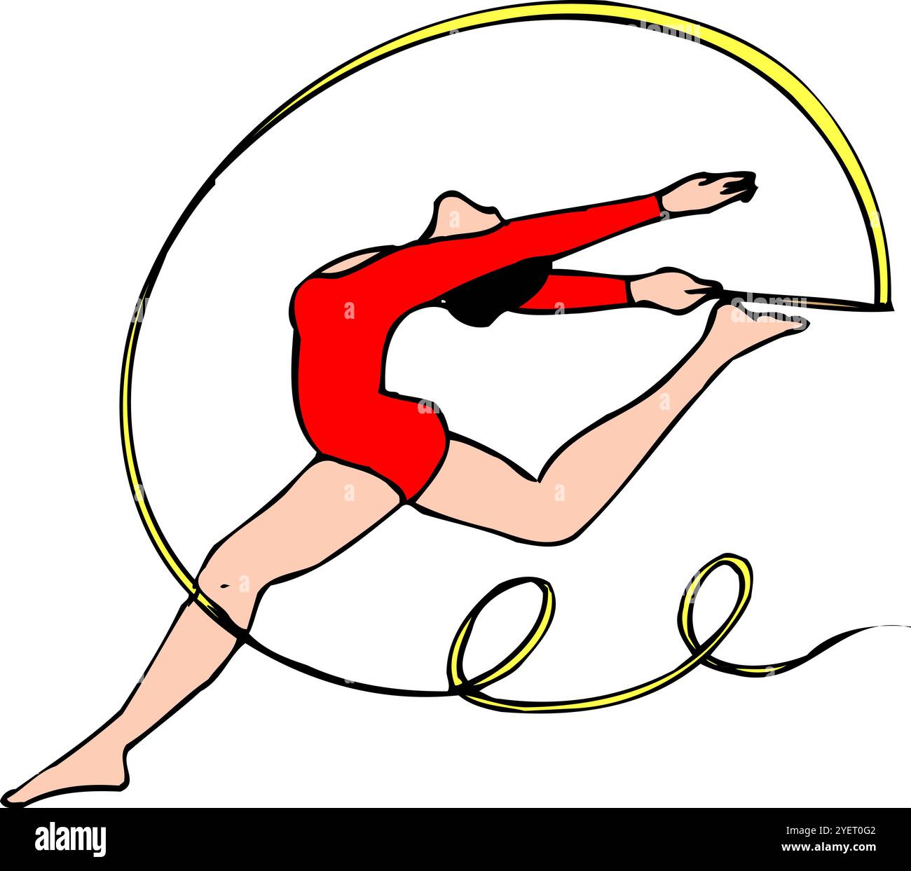 Gymnastique rythmique sportive Banque d'images détourées - Alamy
