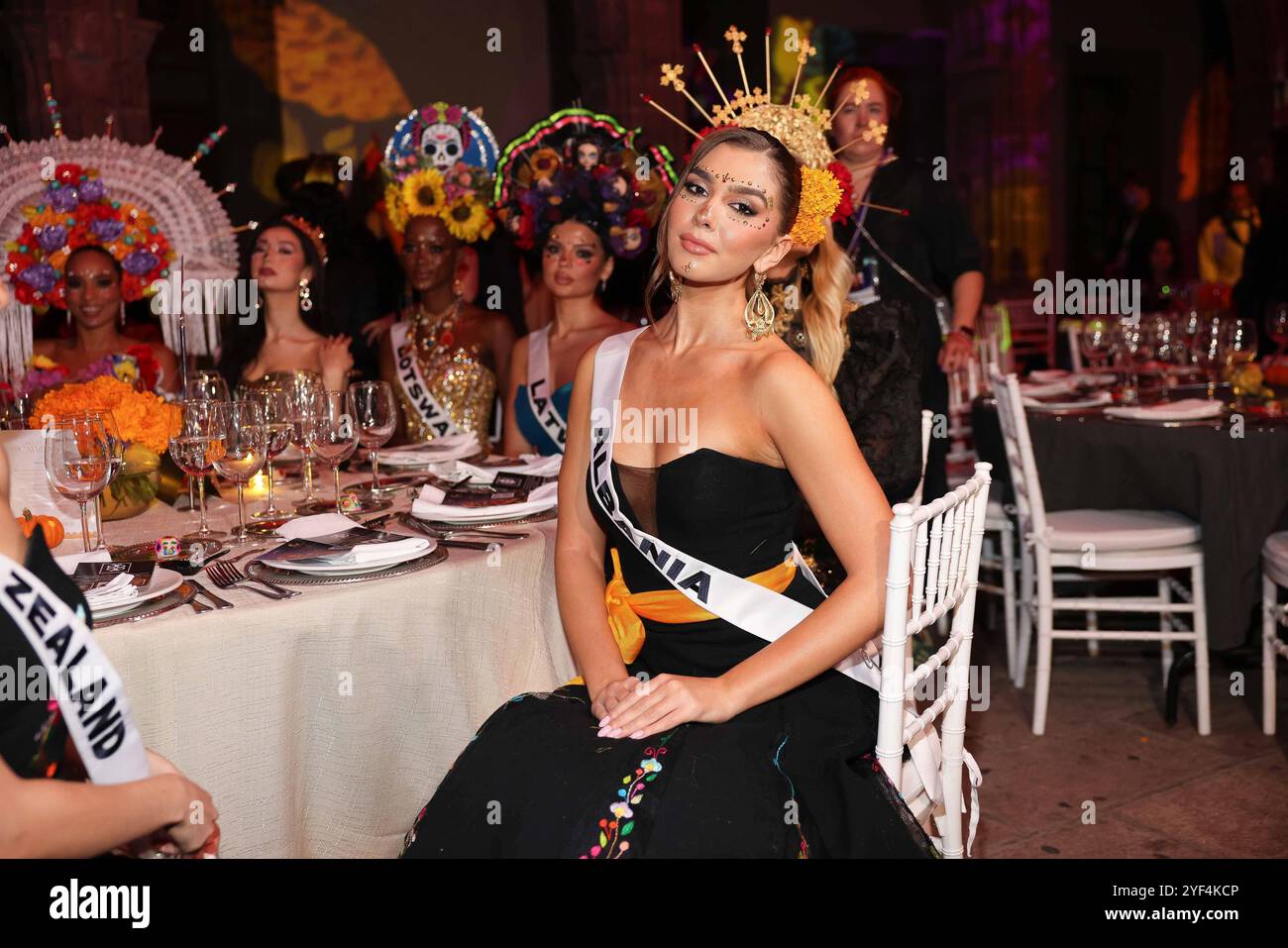 Miss Universe Catrinas Gala Catwalk Miss Albanie Franceska Rustemi ...