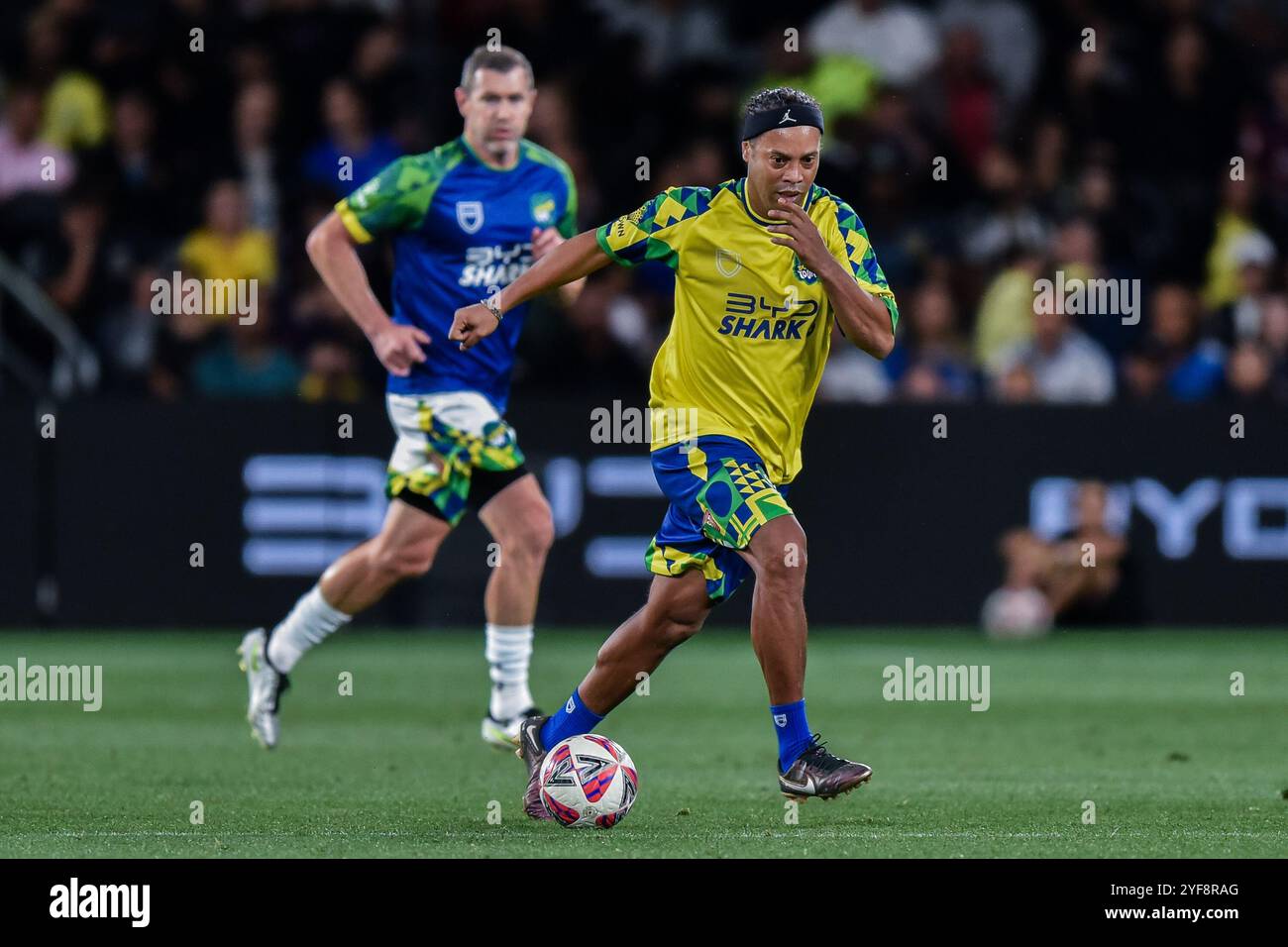 Ronaldinho du XI de Ronaldinho en action lors du match d'exposition ...