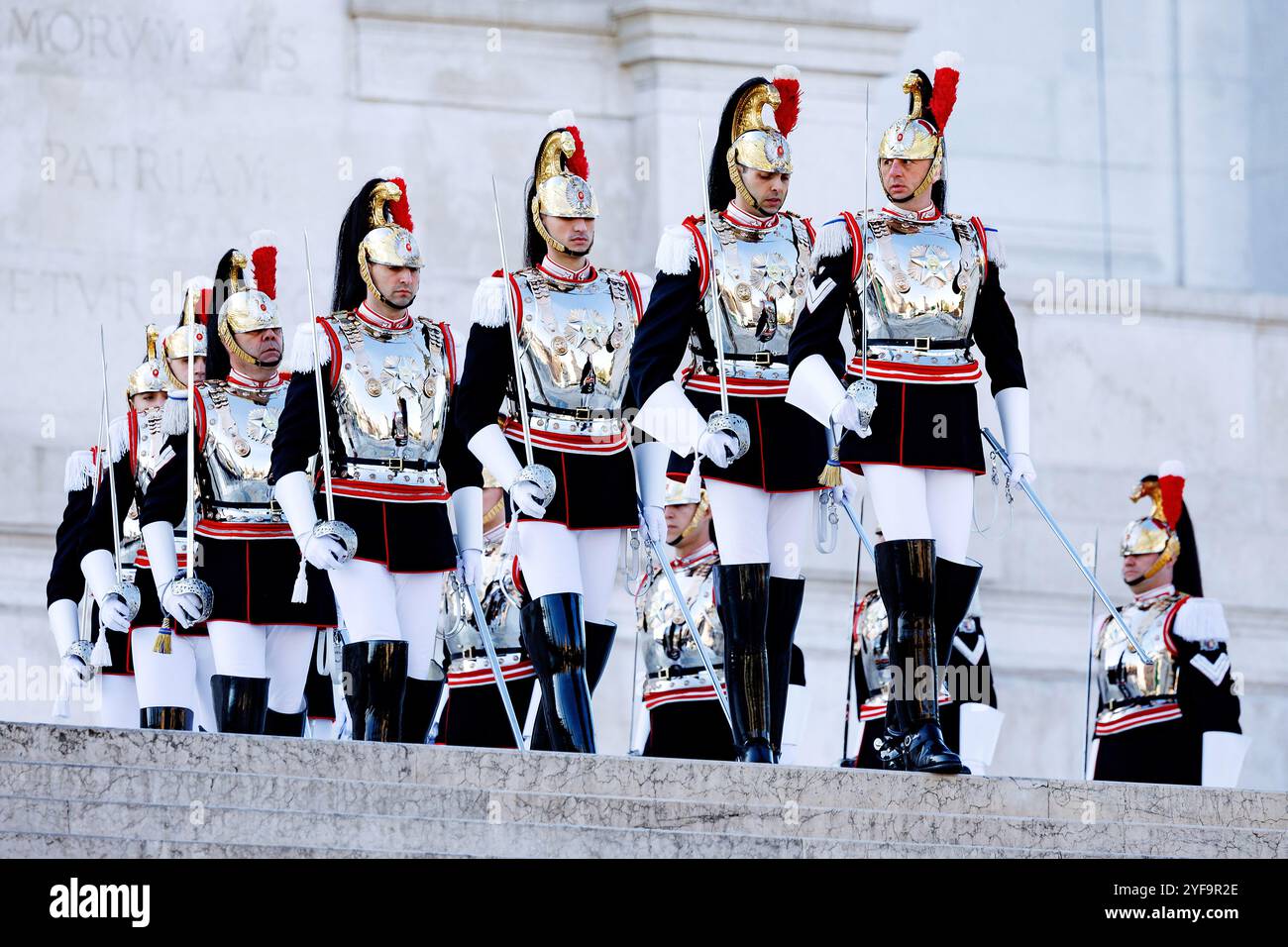 Roma, Italie. 04th Nov, 2024. I corazzieri durante la celebrazione del ...