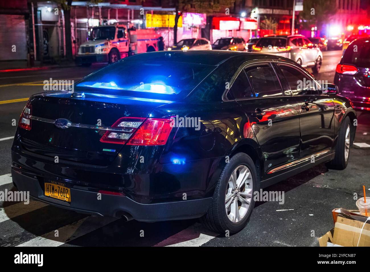 American sheriff police car interceptor Banque de photographies et d ...