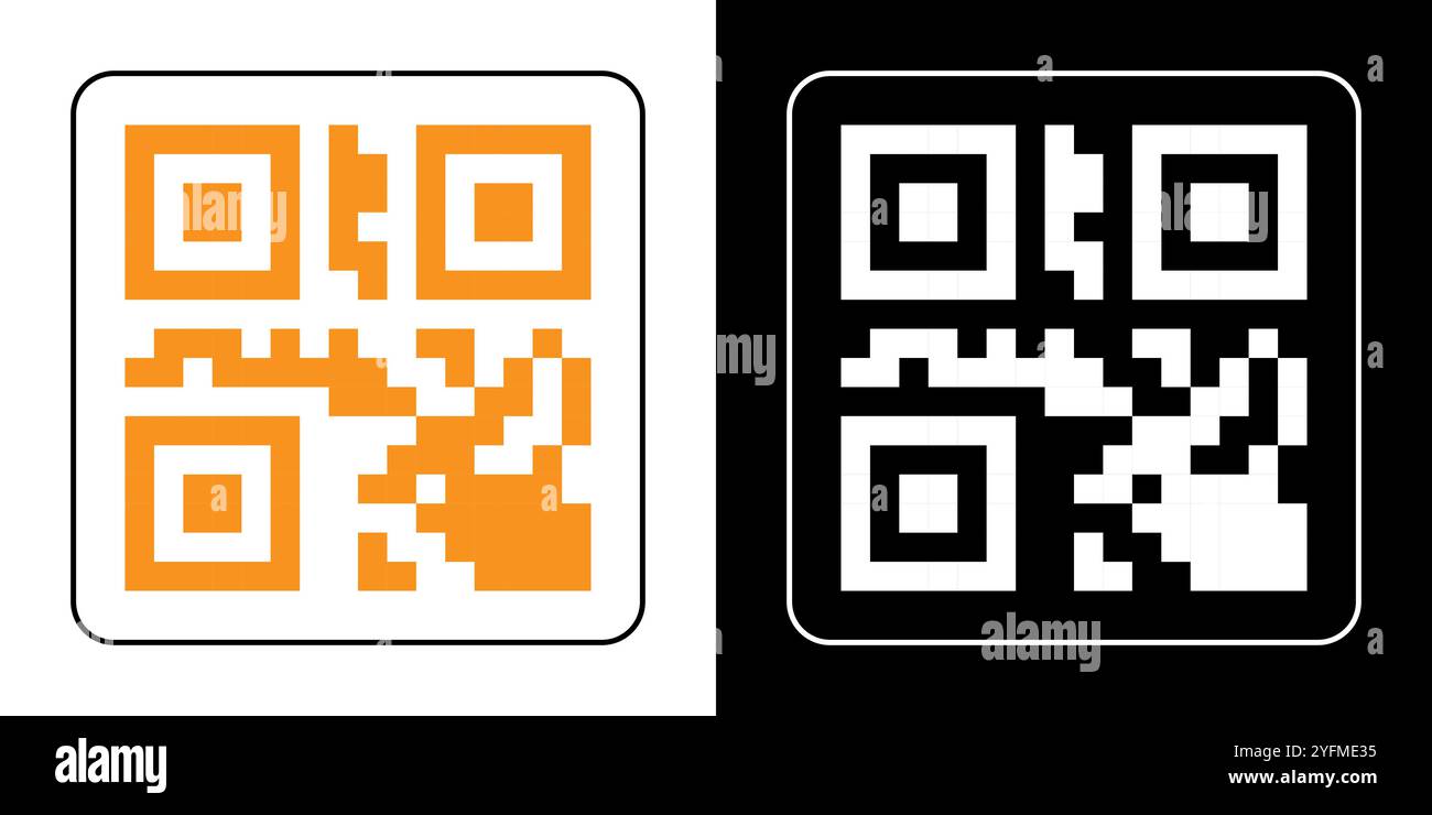 Scanning qr codes Banque d'images vectorielles - Alamy